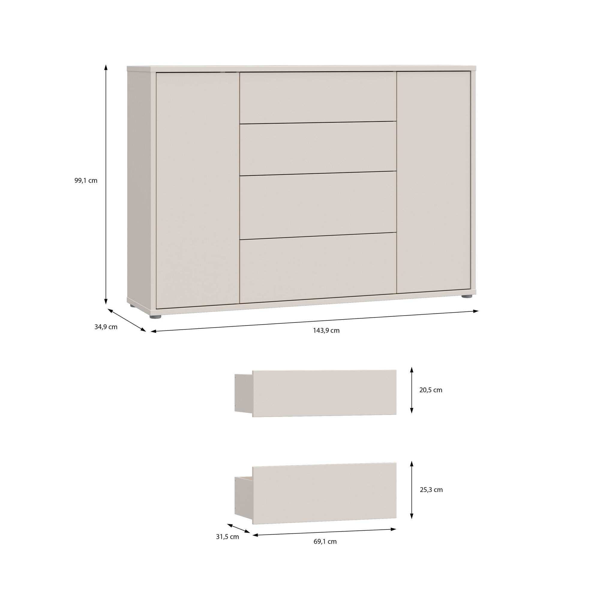 Komoda Alice Springs 2311 | Yes pohištvo: top cene pohištva